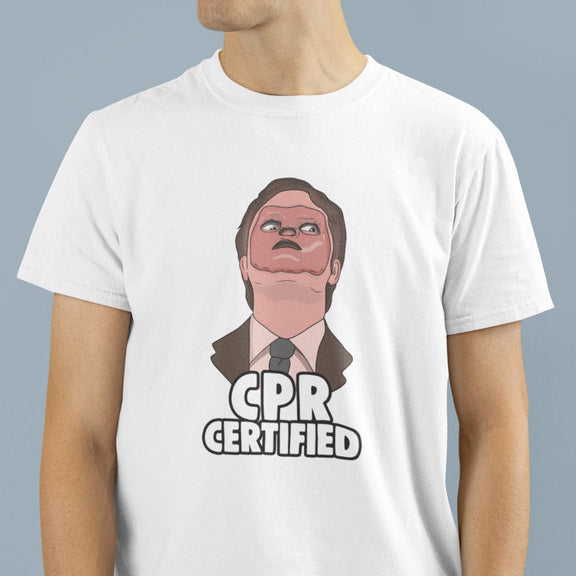 CPR Certified Dwight Schrute - The Office T-shirt – Forucinema