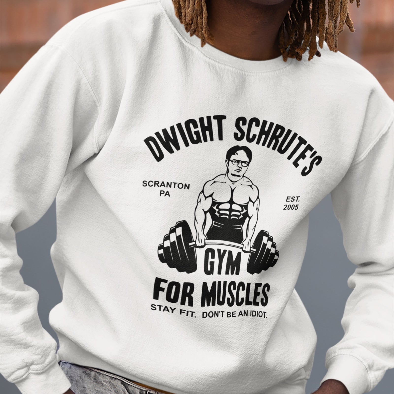 Dwight Schrute Gym for Muscles - The Office Sweatshirt – Forucinema